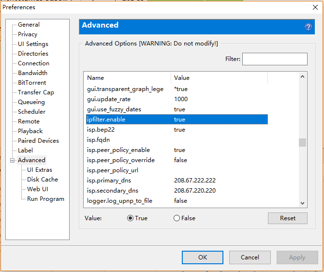 在 uTorrent 中设置 IP 过滤和去除广告 - 冬日の草原